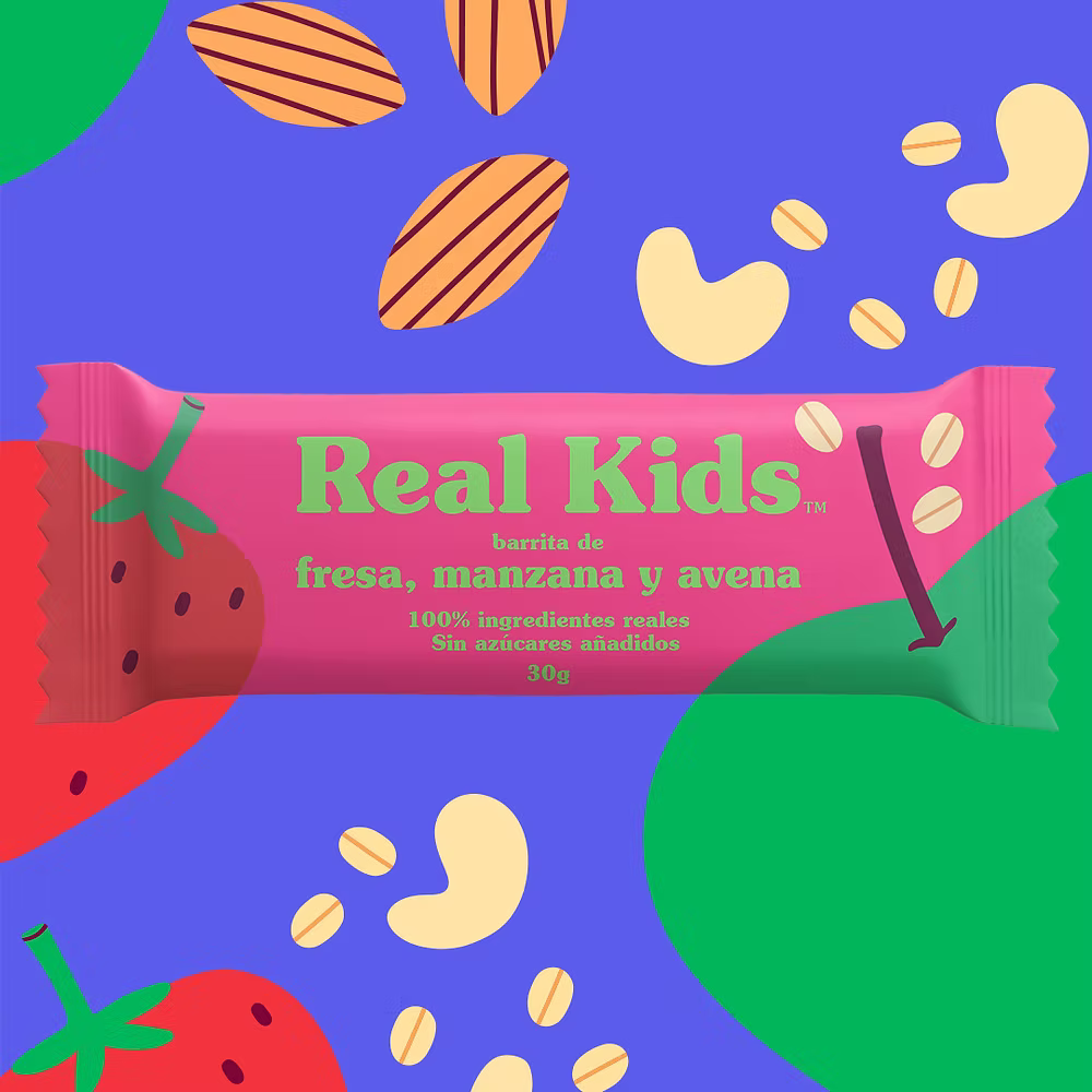 🍓 Barrita de Fresa & Manzana - Real Kids – BIMBI food